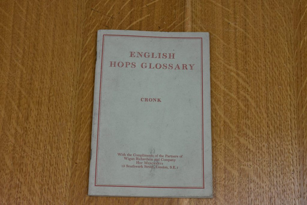 English Hops Glossary, Compiled by Anthony Cronk 80212365 - G&M Tools