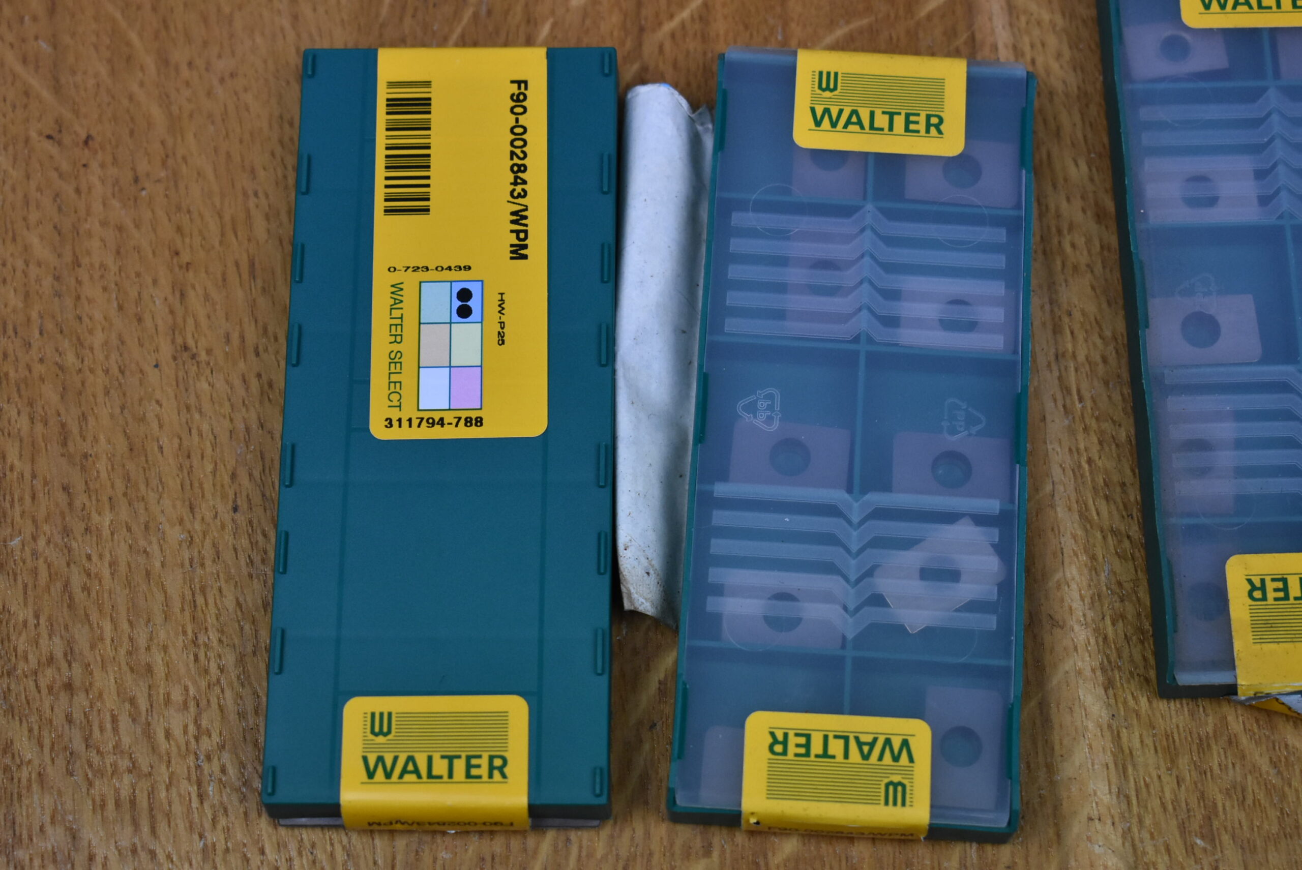 Five Packs of Walter F-90-002 843/WPM Carbide Tips 80213713 - G&M Tools