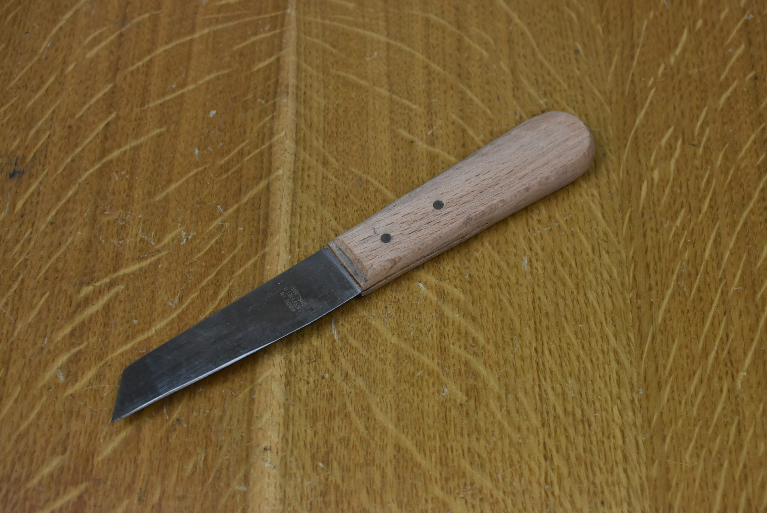 Sheffield Made 3. 1/2" Clip Point Shoe Knife 80213831 - G&M Tools