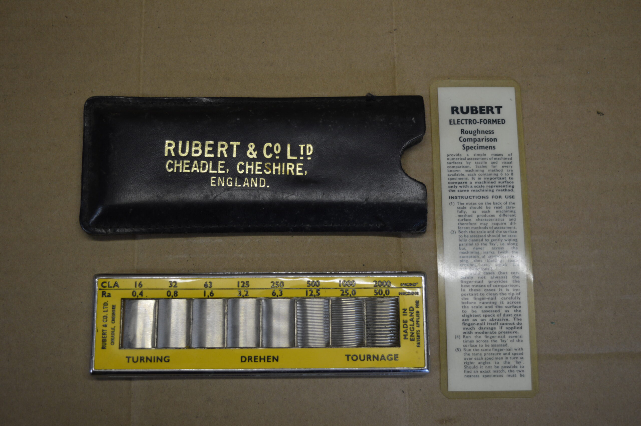 Rubert Turning Roughness Comparison Specimens, Slip Case, 80216424 - G ...