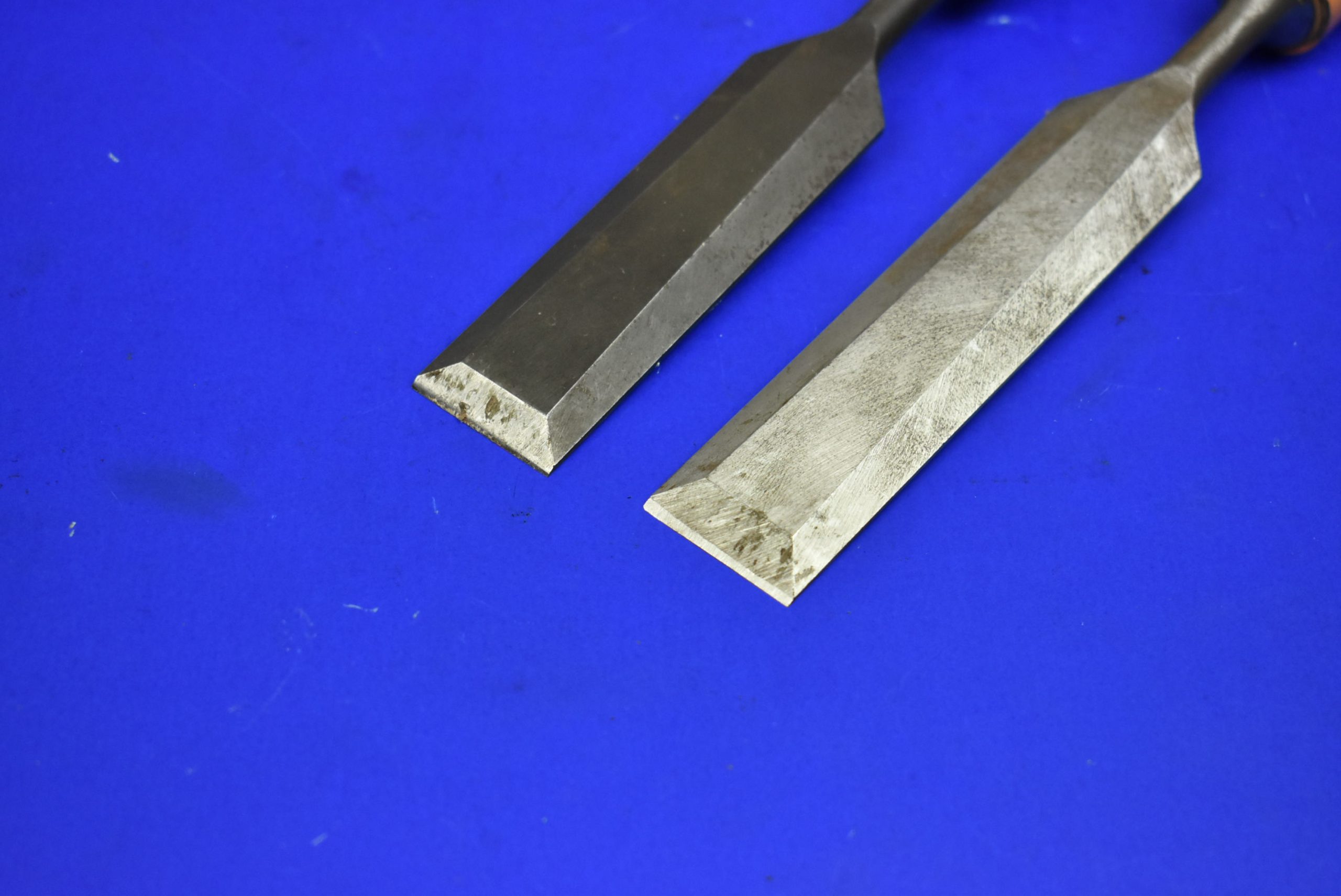 Two Good Used Marples 1" Bevel Edge Chisels 80217219 - G&M Tools