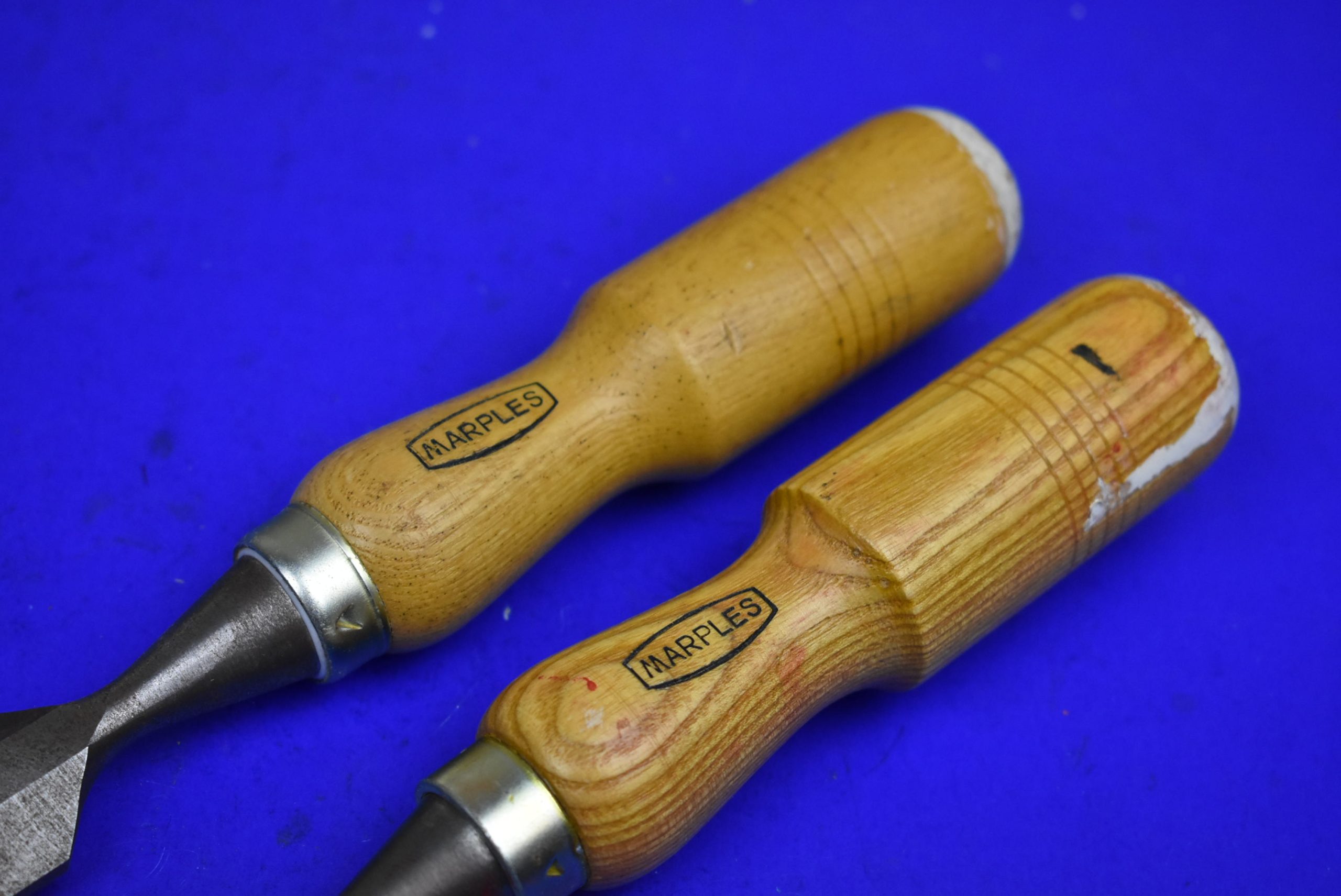 Two Good Used Marples Bevel Edge Chisels, 1" & 3/4". 80217229 - G&M Tools